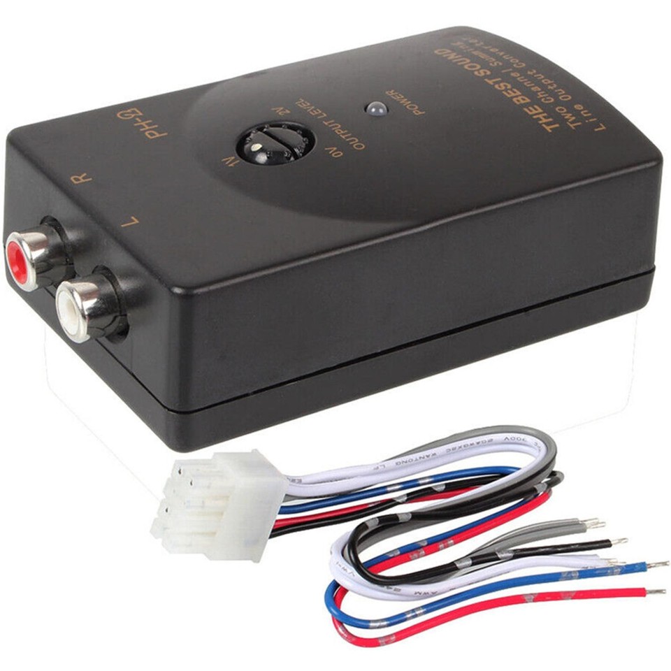 Car Stereo Speaker Outputs To RCA Outputs Speaker Level Converter With ...