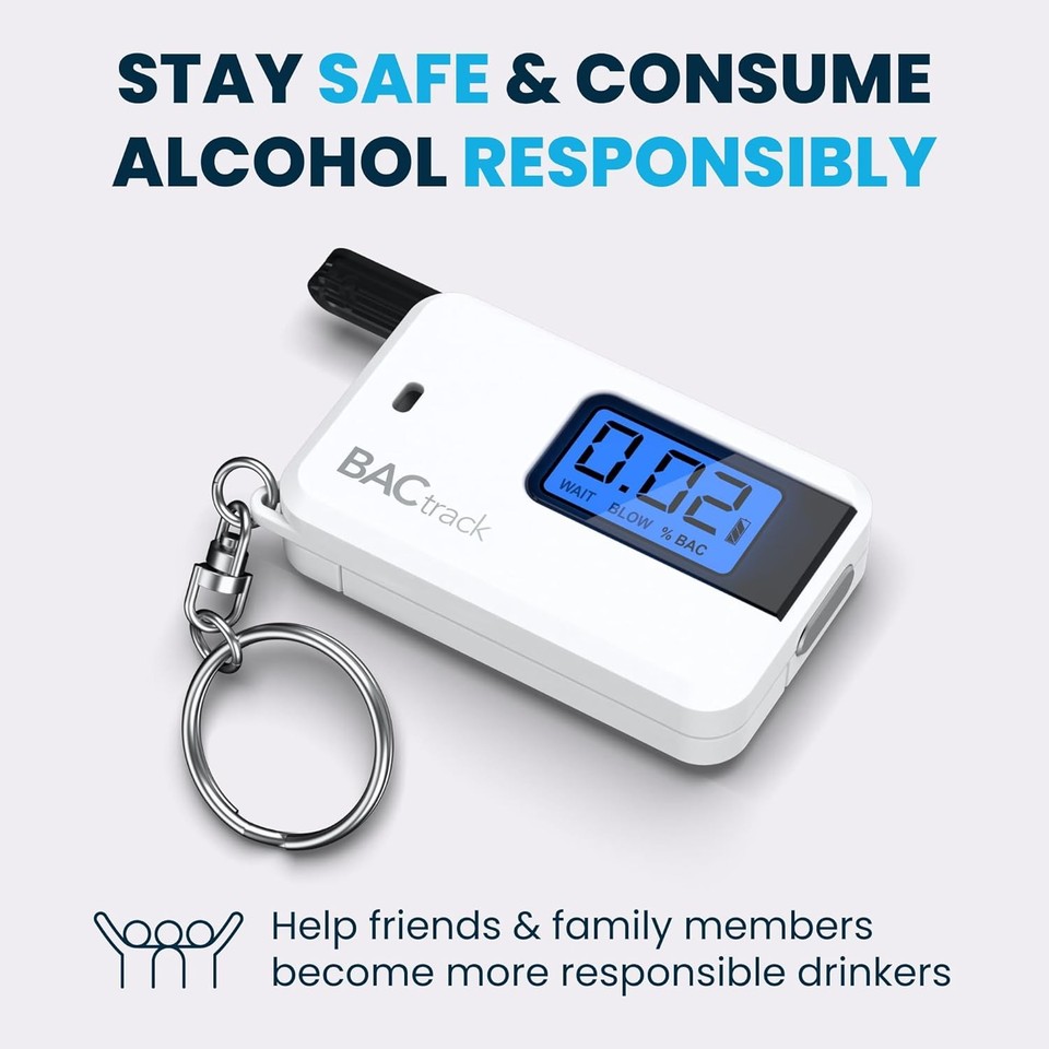 BACtrack Go Keychain Breathalyzer (White) | Ultra-Portable Pocket ...