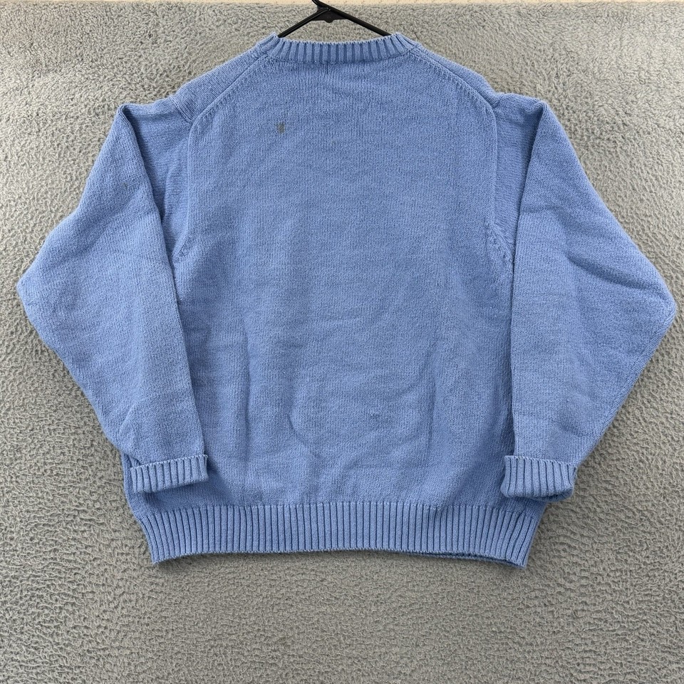 Vintage Brooks Brothers Sweater Mens XL Blue Hand Knit Crewneck Preppy ...