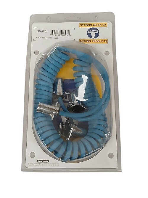 NEW Blue Ox BX8861 4-Wire Electrical Coiled Cable Extension | eBay