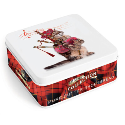 Campbells Shortbread Scottish Cat Piper Tin 90g | eBay UK