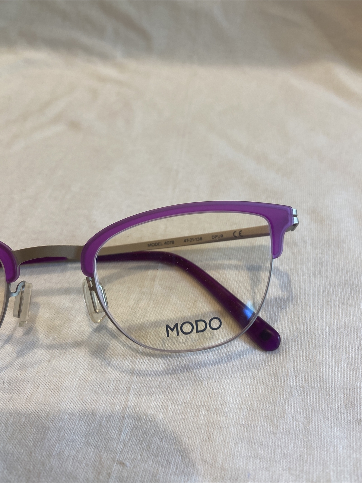 Modo Titanium Model 4078 47[]21-138 DPUR Eyeglasses Frames | eBay