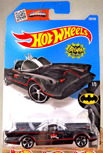 2016 Hot Wheels #226 Batman 1/5 TV SERIES BATMOBILE Black w/Chrome MC5 ...
