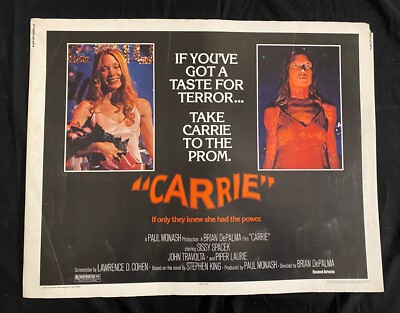 MOVIE POSTER: Carrie Original Half Sheet Poster 1976 horror Sissy ...