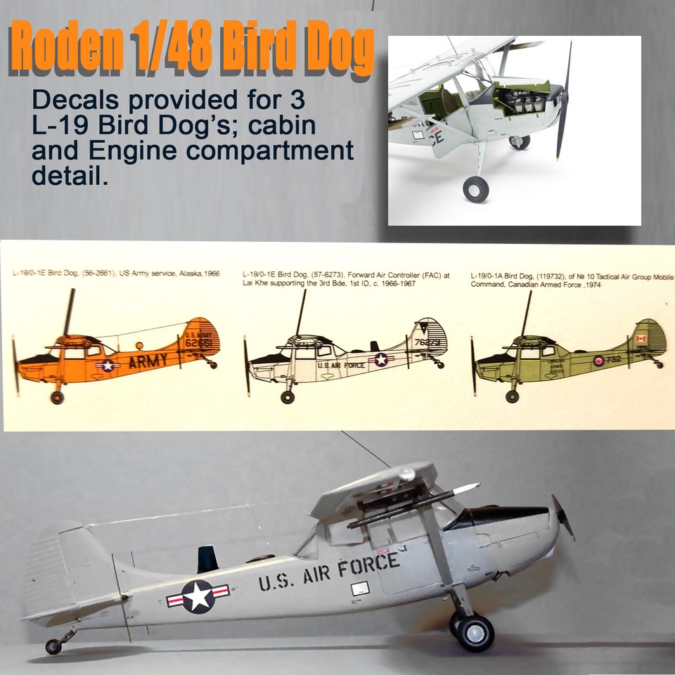 RODEN 1/48 L-19 (O-1) BIRD DOG KIT 409 | eBay