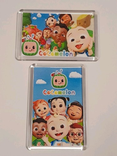 Coco Melon Acrylic Fridge Magnet Set Of 2 Kids Cartoons Animated Series ...