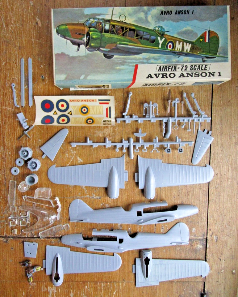 Vintage AIRFIX Airplane MODEL KITS 1/72 Avro Anson LOCKHEED HUDSON ...