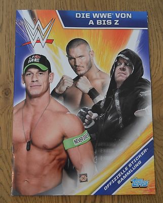 Topps Sticker die WWE von A bis Z Leeralbum Album World Wrestling ...