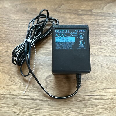 Sony Power Adapter 4.5V 0.5mA AC Power Supply 5W AC-E455D Authentic | eBay
