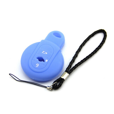 Blue Silicone Case Cover For BMW Mini Cooper Remote Smart Key R56 F55 ...