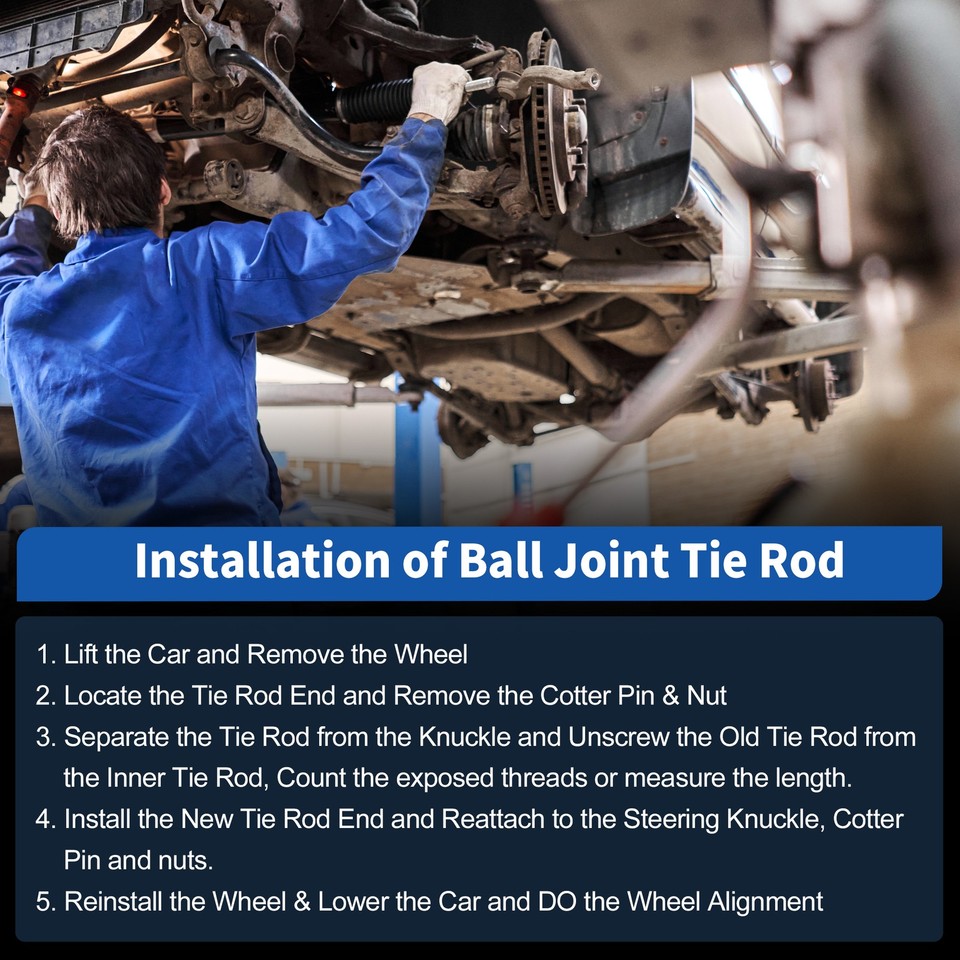 Steering Tie Rod End Ball Joint for Tesla Model 3 Y 2020-2023 No ...