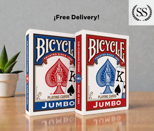 Bicycle Jumbo Index Playing Cards 2 Pack Large Print Poker Decks Easy ...