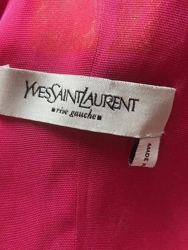Yves Saint Laurent YSL RUNWAY 2005 Silk Fuchsia Ruffles Dress Sz FR 40 ...