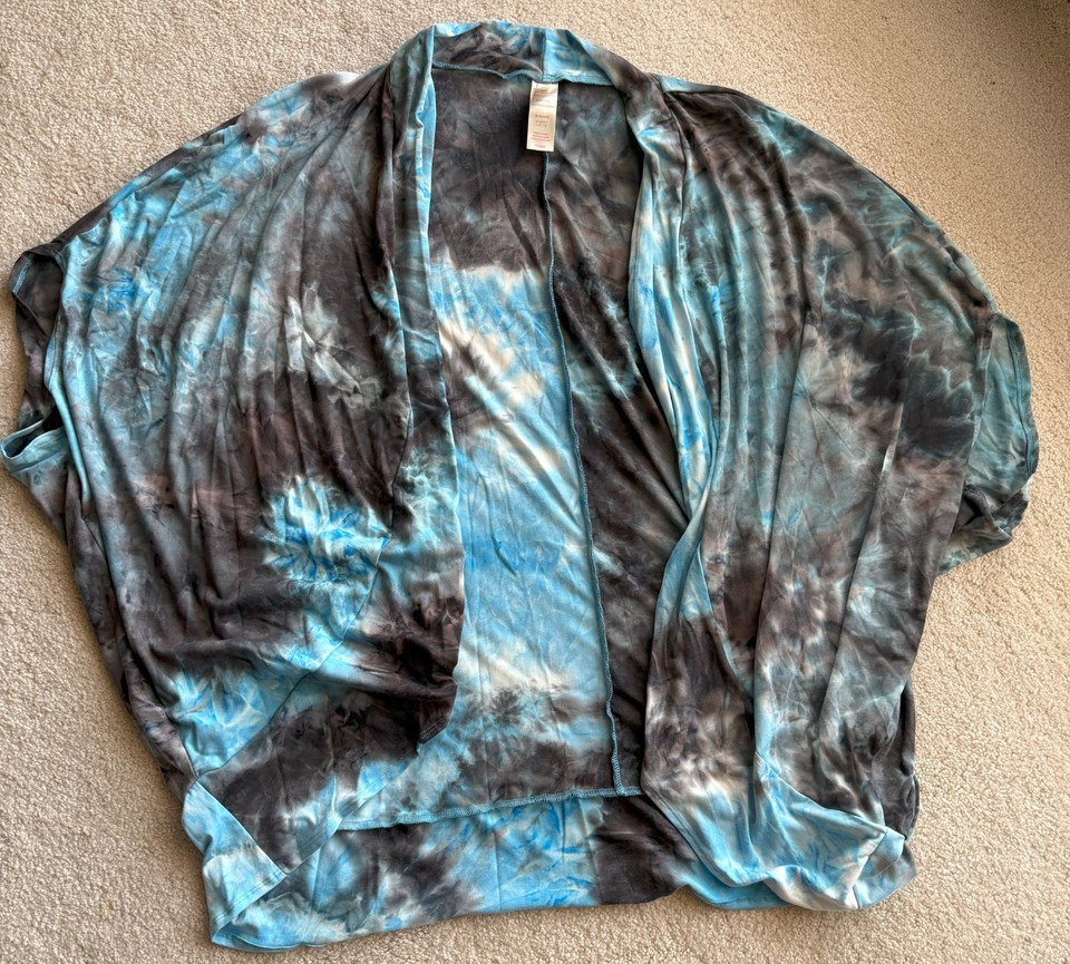 Women's Plus Size Rhonda Shear Retreat 3-Piece Lounge Set 3X – Tie-Dye ...