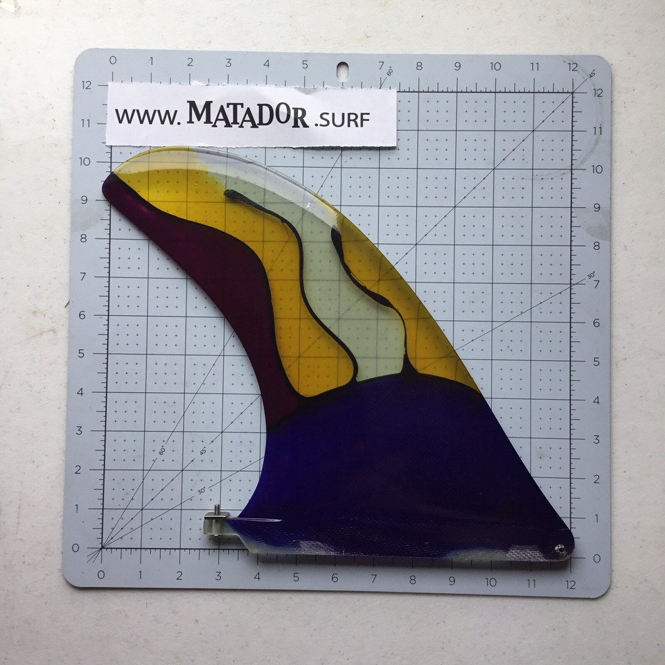 RFC Rainbow Surfboard Fin Fringe 9.5” One Of A Kind Surfboard Fin Surf ...