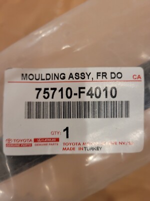 Genuine OEM Toyota 75710-F4010 Passenger Front Belt Mold Window Sweep ...