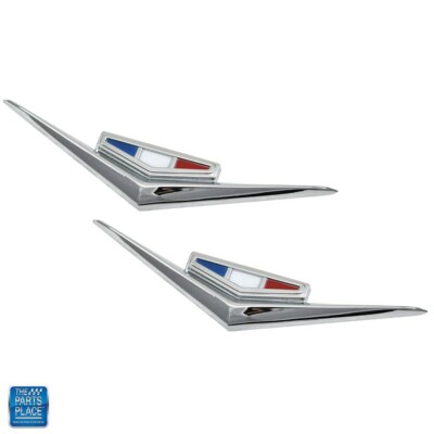 1964 Nova Chevy II Front Fender V Emblems Pair | eBay