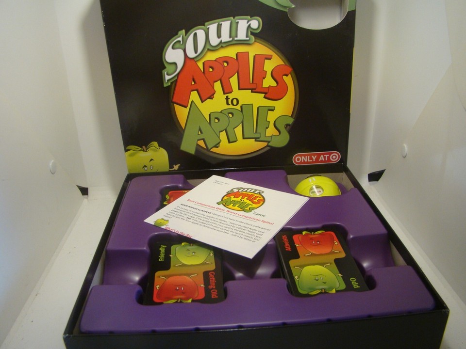 SOUR Apples to Apples Card Game Are You A Good Apple or Rotten to the ...