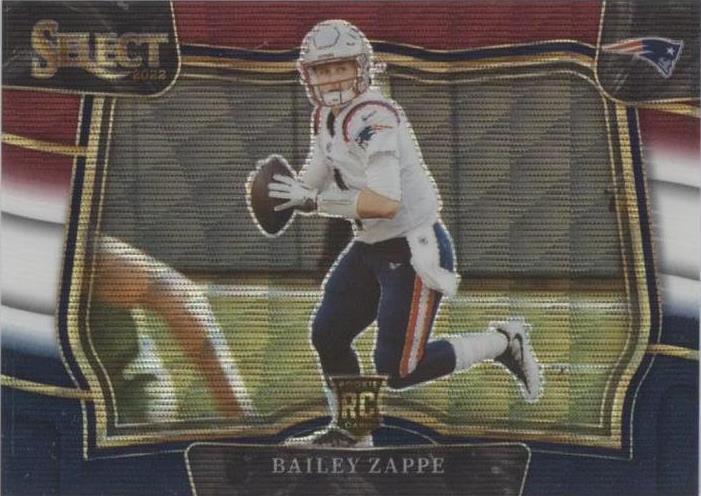 2022 Panini Select - Field Level Bailey Zappe #417 Tri-Color Prizm /75 ...