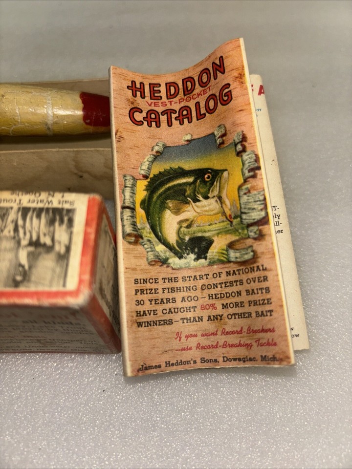 Vintage Fishing Lure In Heddon Box | eBay