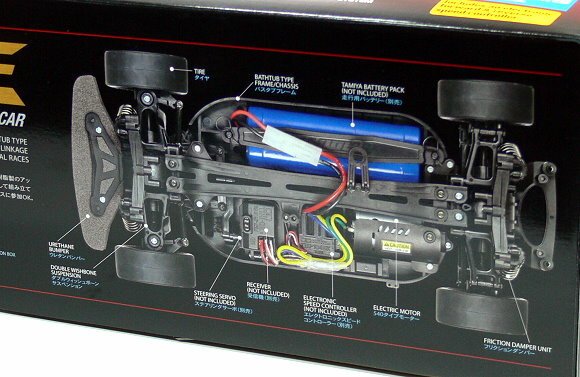 Tamiya EP RC Car 1/10 RAYBRIG HSV-010 TT01 Type Chassis 4WD with ESC ...