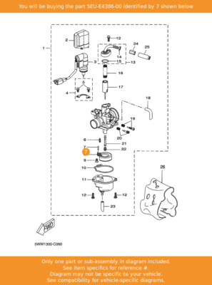 YAMAHA Pin, Float, 5EU-E4386-00 OEM Jog JogRR CW50 YH50 YN50 CS50 CS50Z ...