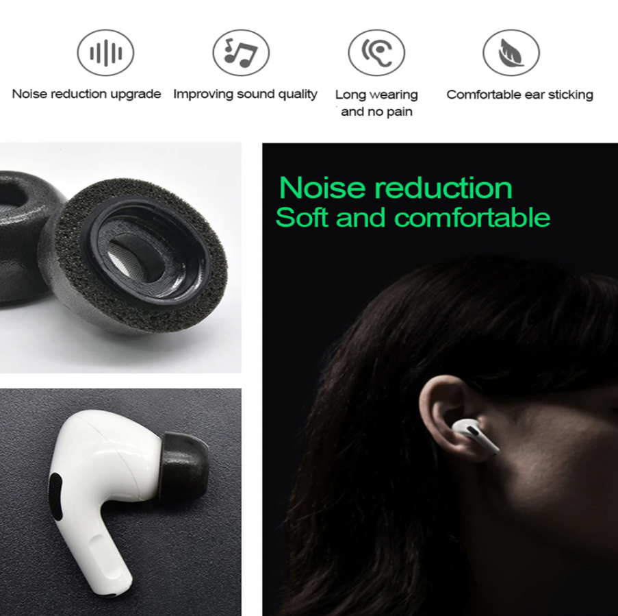 Replacement Ear Tips For Apple Airpods Pro Memory Foam Tips Airpod Pro ...