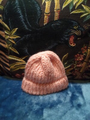 Pink knit beanie,small child,uber cute color. | eBay
