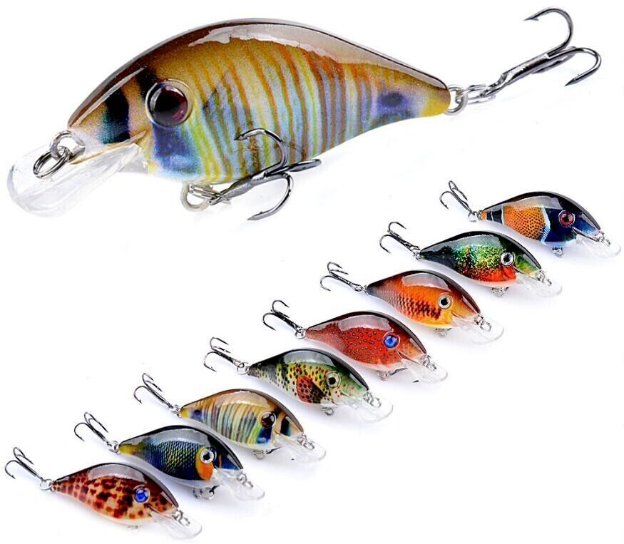 8PCS Minnow Fishing Lures Saltwater Bait Trolling Hard Artificial ...