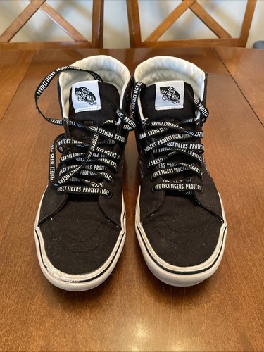 Vans Womens Sk8-Hi Comfycush Discovery Channel Project Cats Tigers Shoe ...