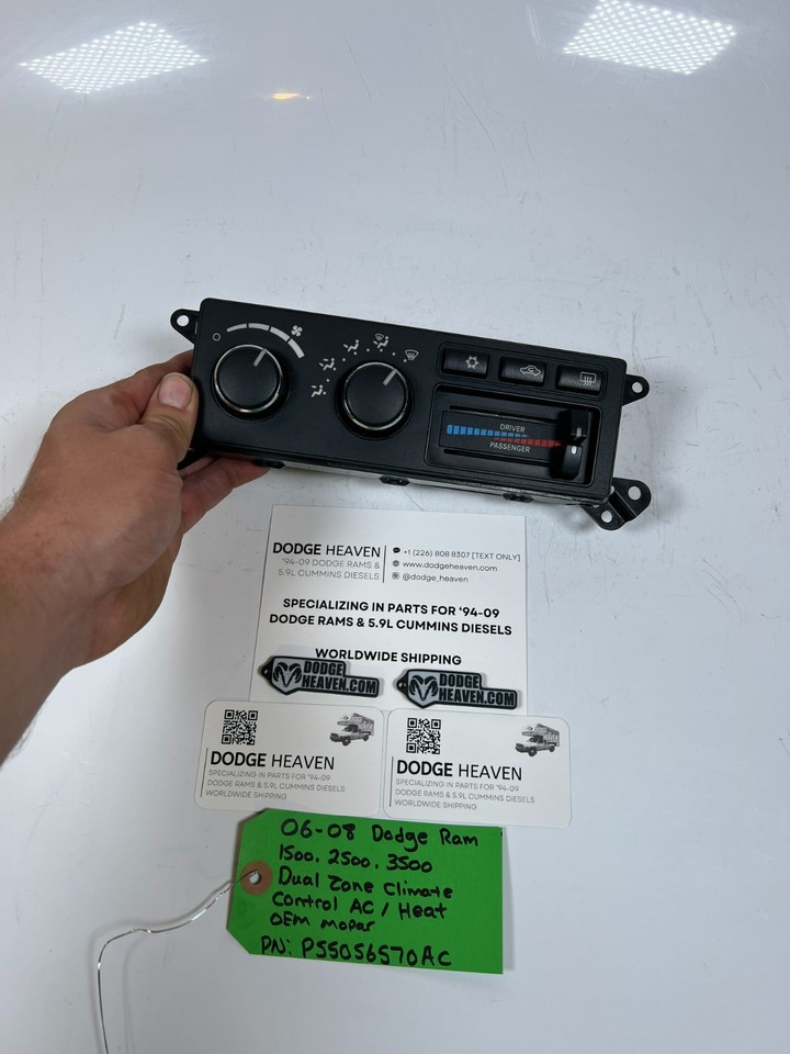 OEM 2006-2008 Dodge Ram 1500-3500 Dual Zone HVAC Climate Control ...