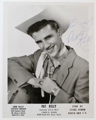 WSM Grand Ole Opry Vintage Autographed Publicity Photo Pat Kelly Signed ...