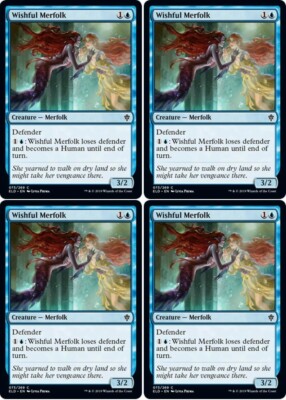 MTG - 4x WISHFUL MERFOLK - Throne of Eldraine (C) | eBay