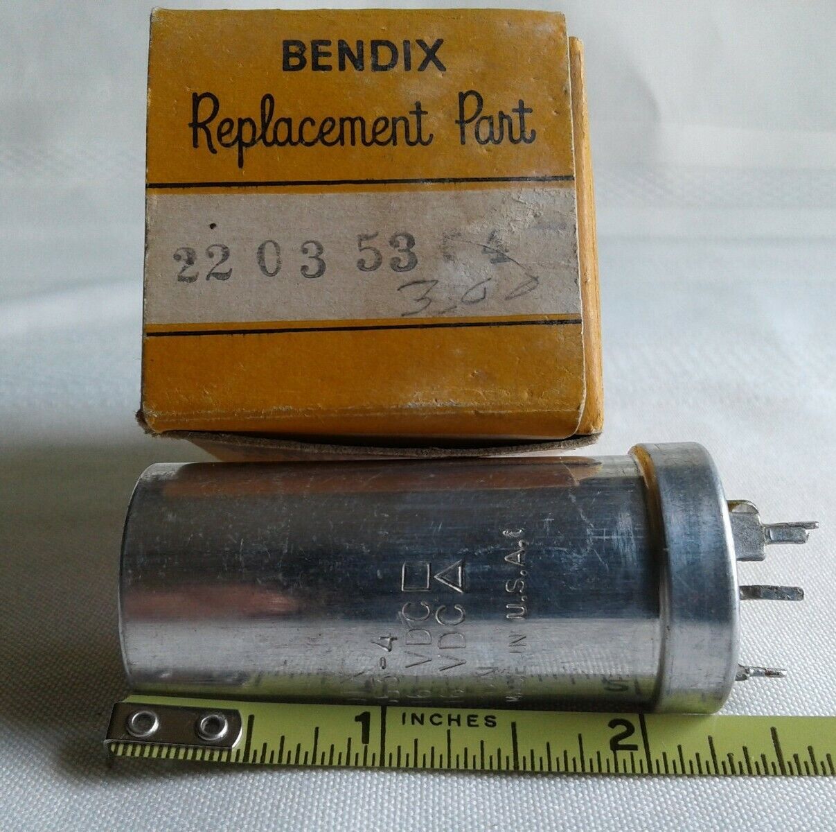 Vtg BENDIX Radio Replacement Part CAPACITOR - ELECTROLYTIC CAN L220353 ...