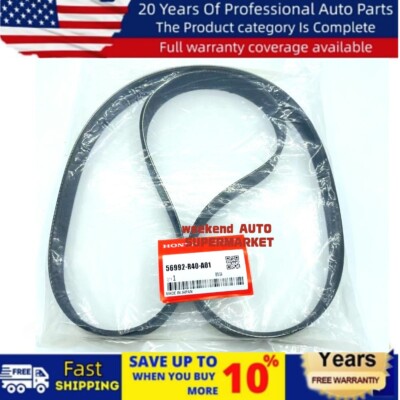 OEM Serpentine Drive Belt For 2008-2012 Honda Accord 2.4L 56992-R40-A01 ...