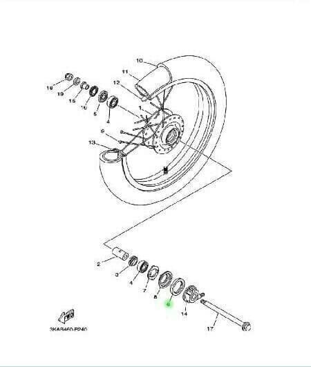 Genuine Part Yamaha RX-King RX RX135 Gear Box Rubber Oil Seal 93105 ...