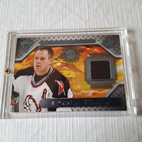 ROB RAY NHL BUFFALO SABRES UNIFORM PATCH TITANIUM 2001 HOCKE CARD | eBay