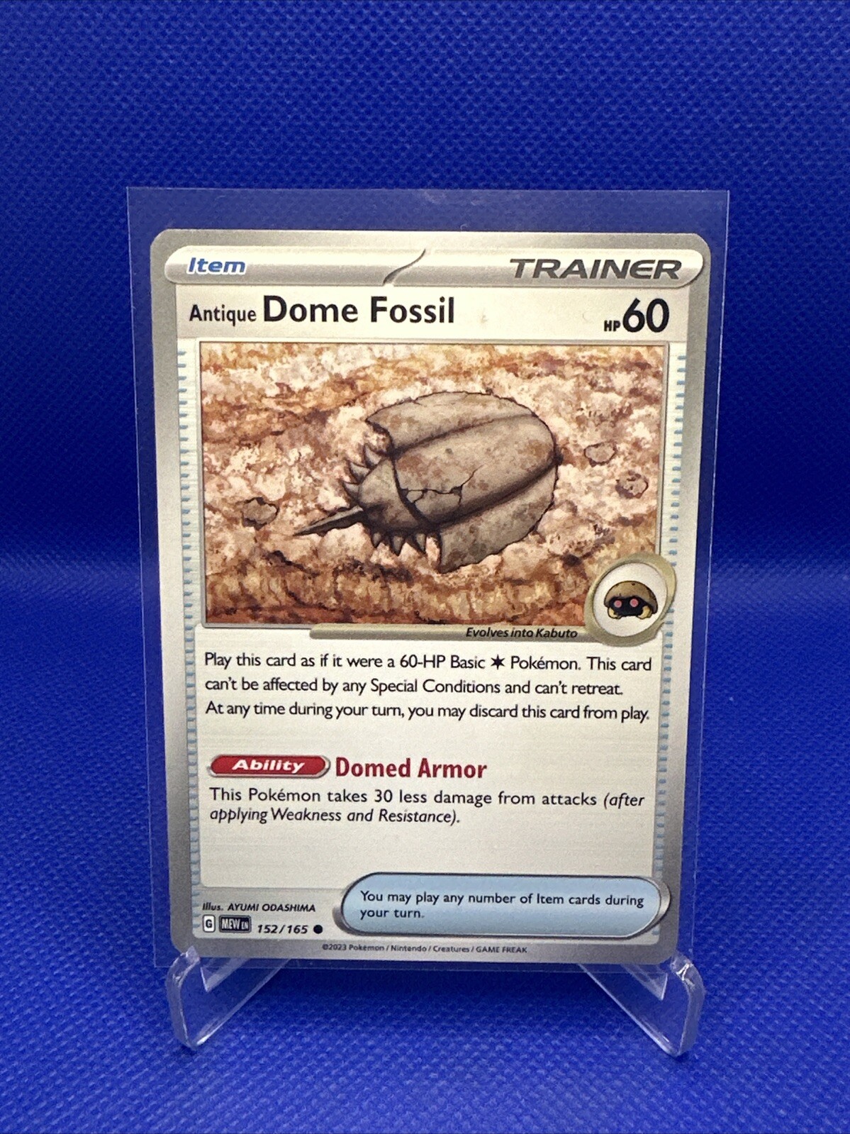 Antique Dome Fossil 152/165 Common Scarlet and Violet 151 Pokemon TCG ...