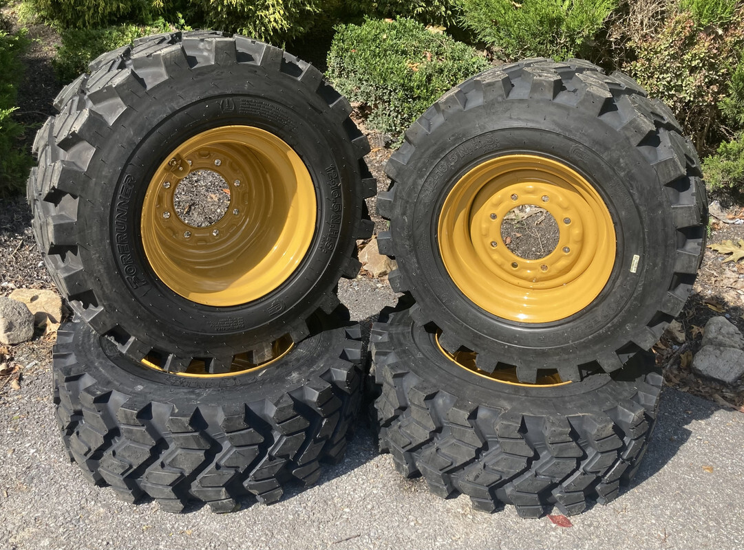 4 HD 12-16.5 Skid Steer Tires/Wheels/Rims for CAT -12X16.5- Forerunner ...