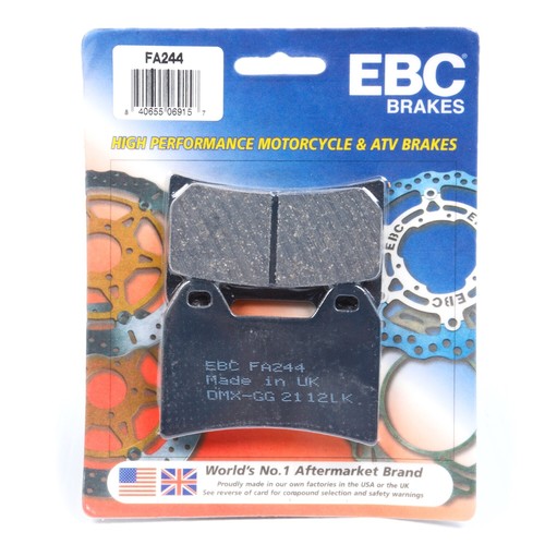 EBC Organic Brake Pad Organic - Front Brake# FA244 840655069157| eBay