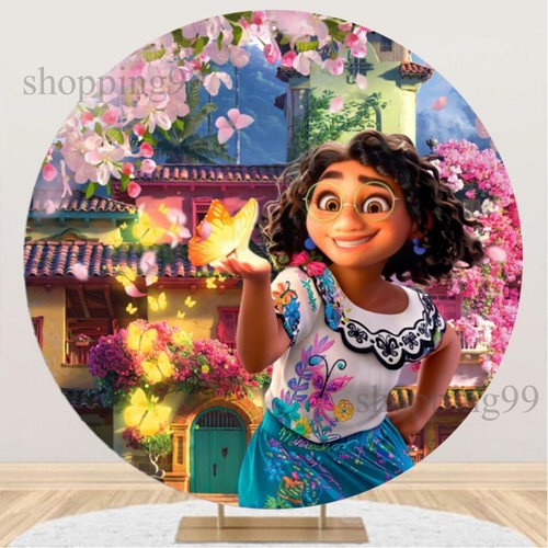 Round Movie Encanto Mirabel Backdrop Cover Girls Birthday Party Photo ...