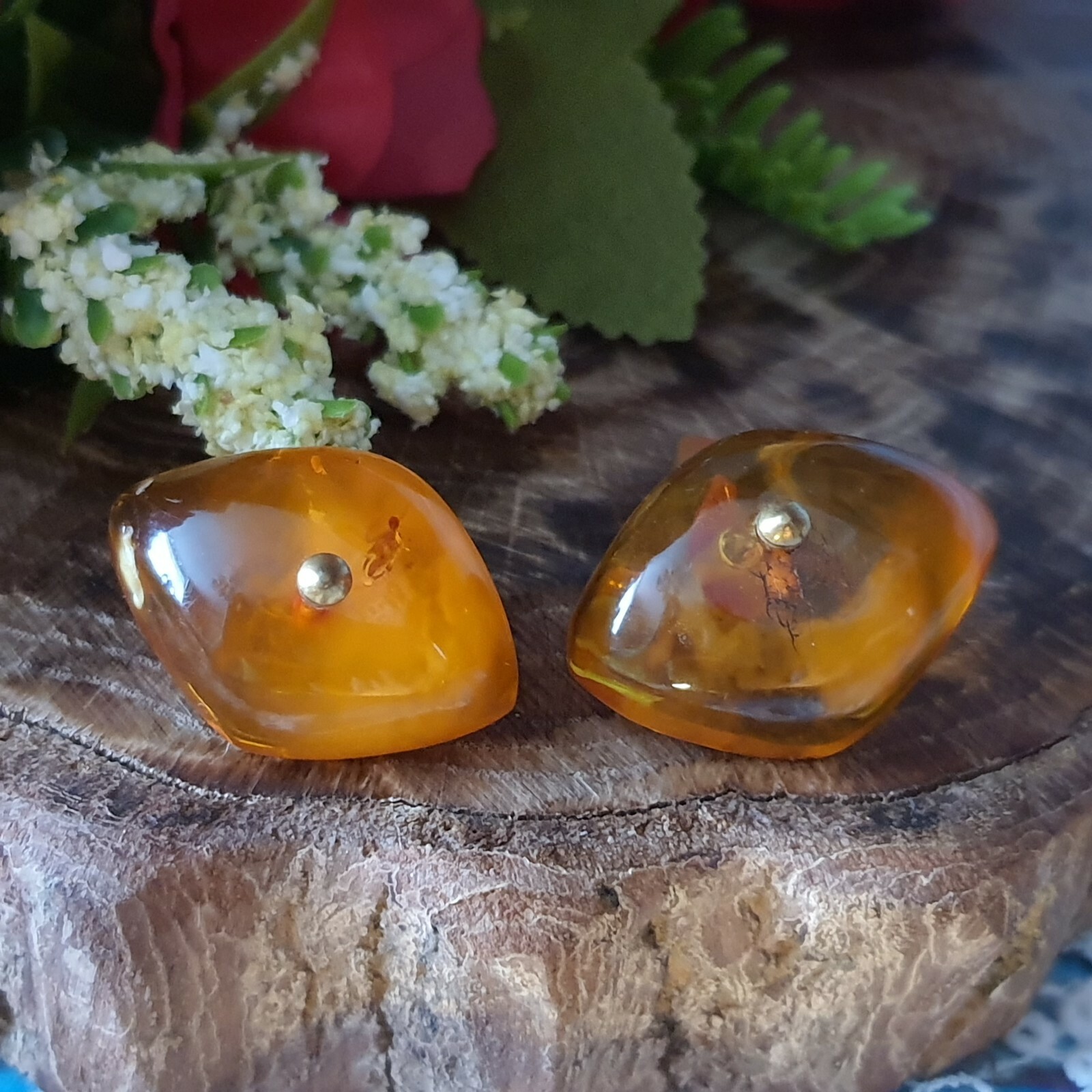 Amber cufflinks, jewelry, cufflinks of the USSR, the original, the USSR ...