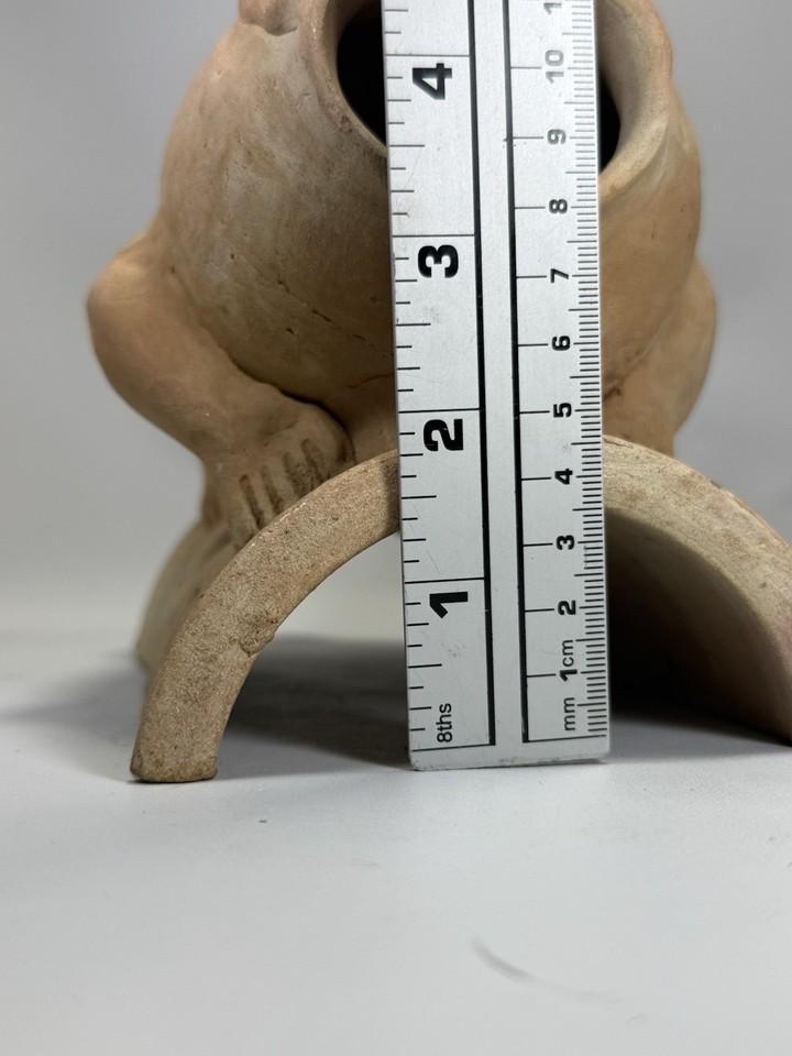 VTG Unglazed Roof Tile Ceramic Frog Fish Snake Chimera Terracotta Clay ...