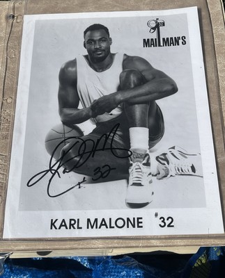 Karl Malone Autographed Poster | eBay