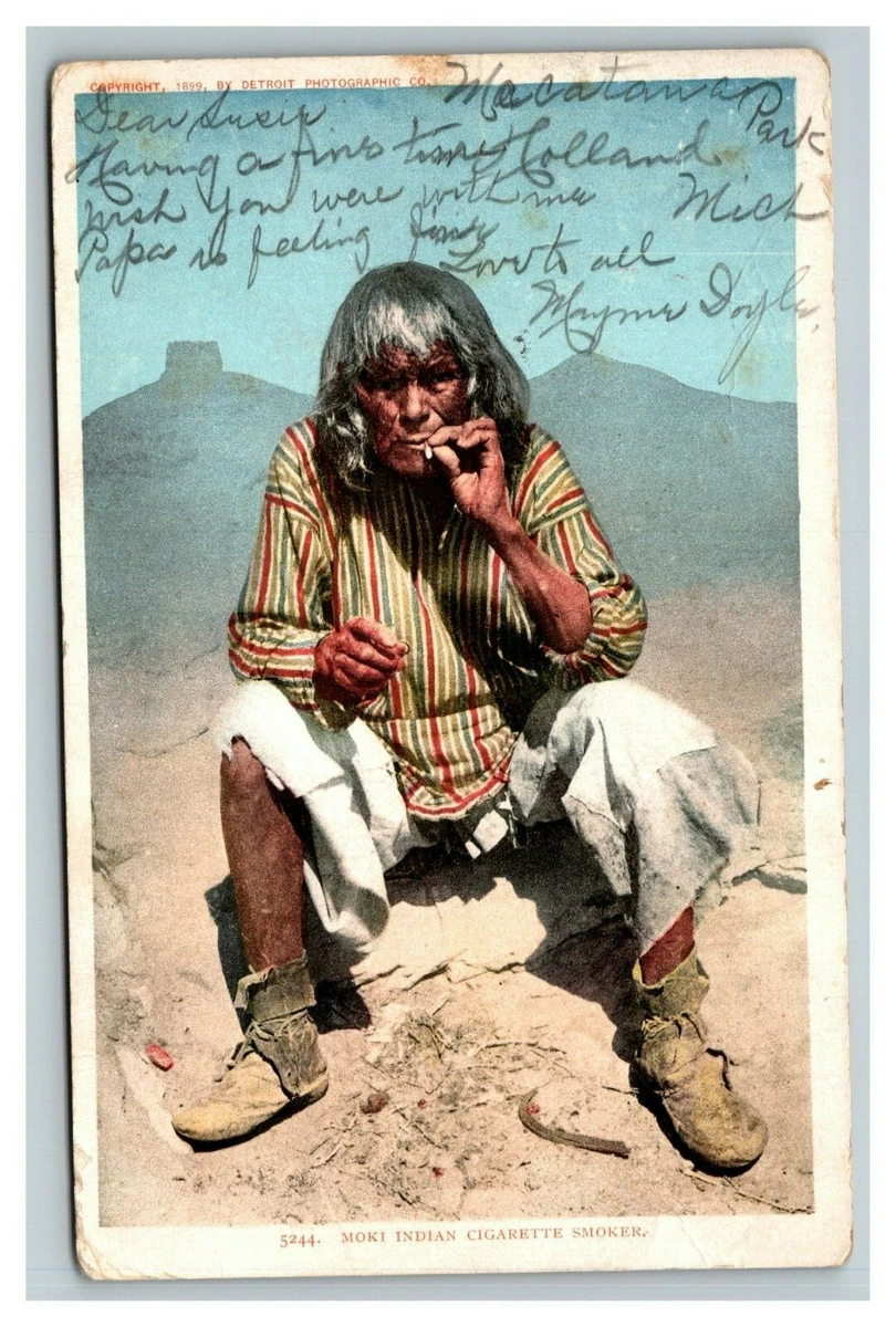 American Indians Smoking Cigarettes