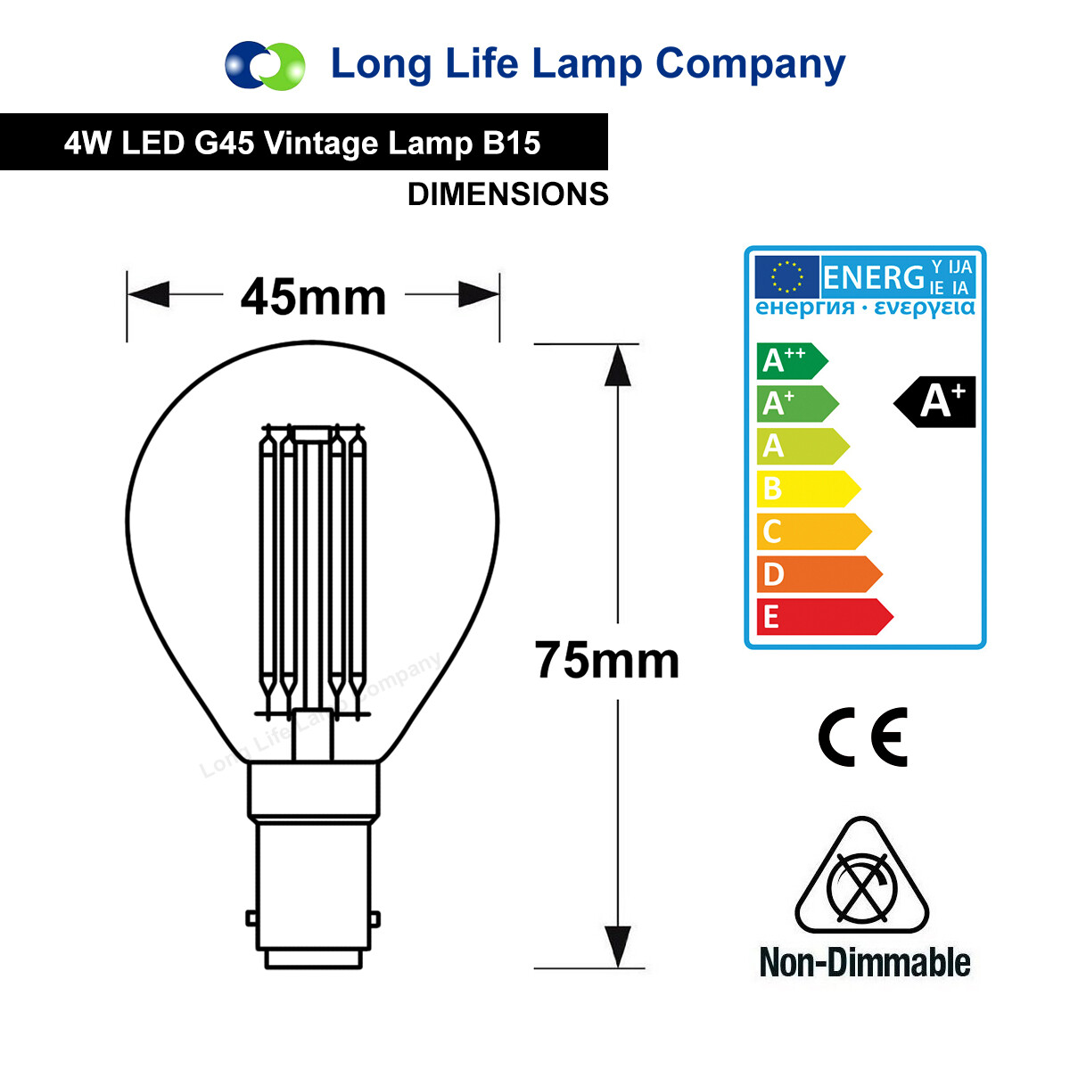 PURPLE LED Golf Ball 4W Light Bulb Modern G45 Coloured Lamps E14 B22 ...