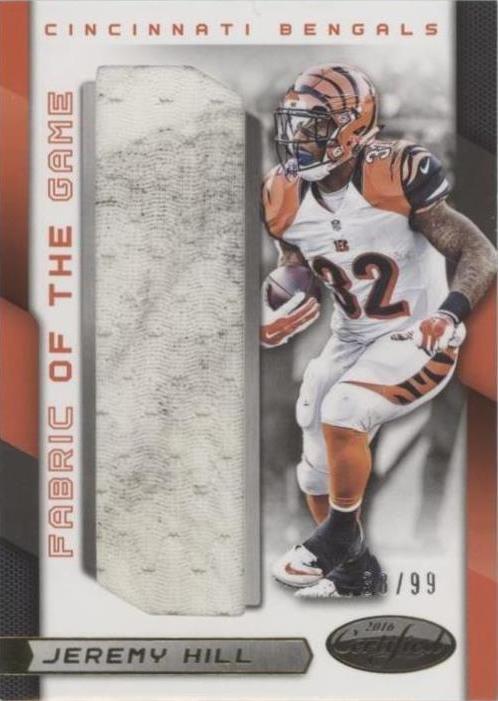2016 Panini Certified - Fabric of the Game Jeremy Hill #3 /99 (MEM) for ...