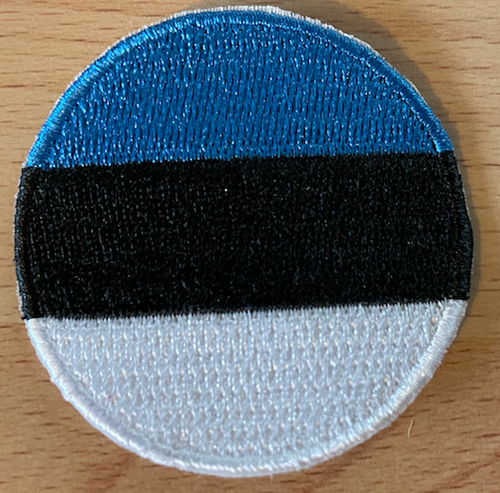 ESTONIA Estonian Country Flag Embroidered CIRCULAR PATCH Badge Circle | eBay