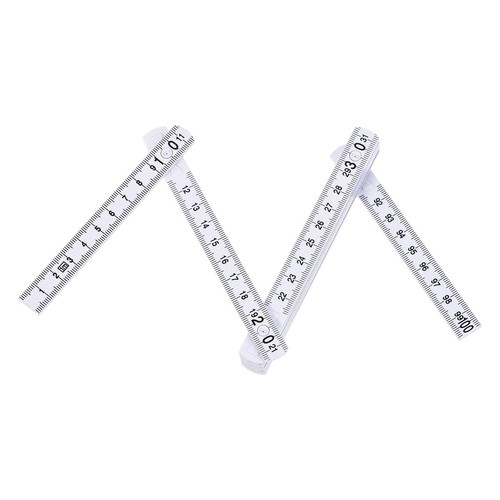 Folding Ruler 1 Meters 10 Fold Metric Measuring Tool ABS for ...