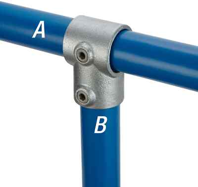 Kee Klamp Pipe Handrail Fitting Connector 10-6Single Socket Tee 1 inch ...